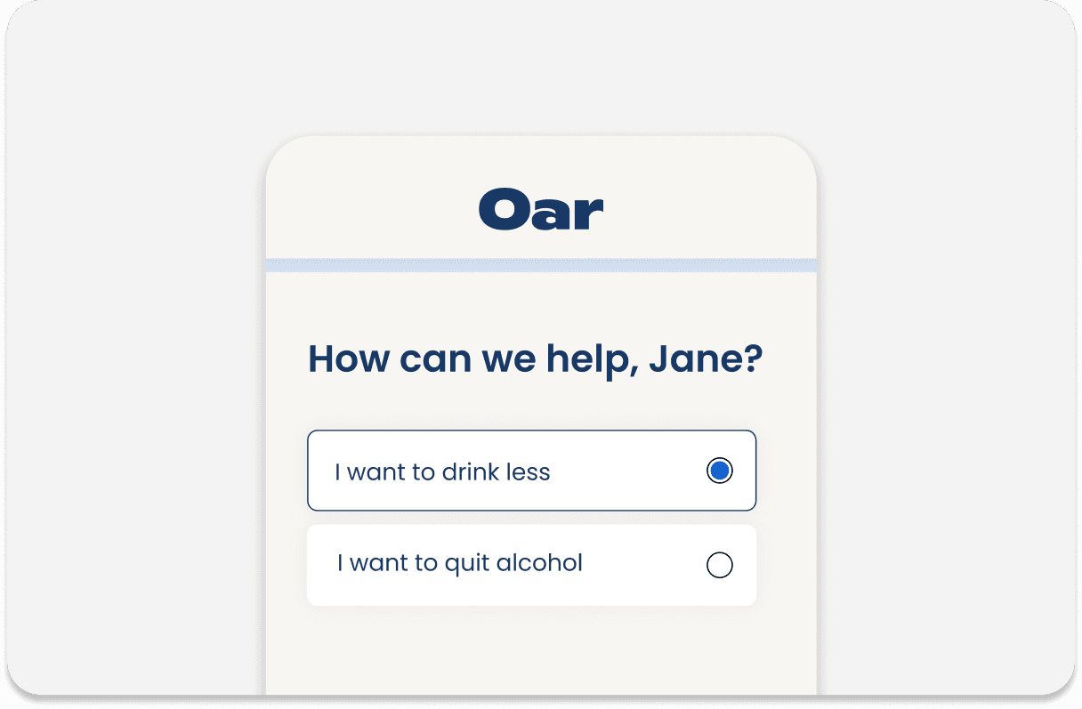 Oar Health: Get Started With Medication To Help You Drink Less | Oar Health